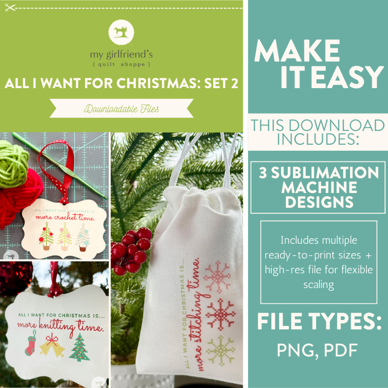 All I Want for Christmas: Set 2 (Downloadable Sublimation Bundle) – My ...