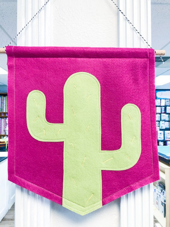 Cactus Felt Pennant (Downloadable Pattern) – My Girlfriend's Quilt Shoppe