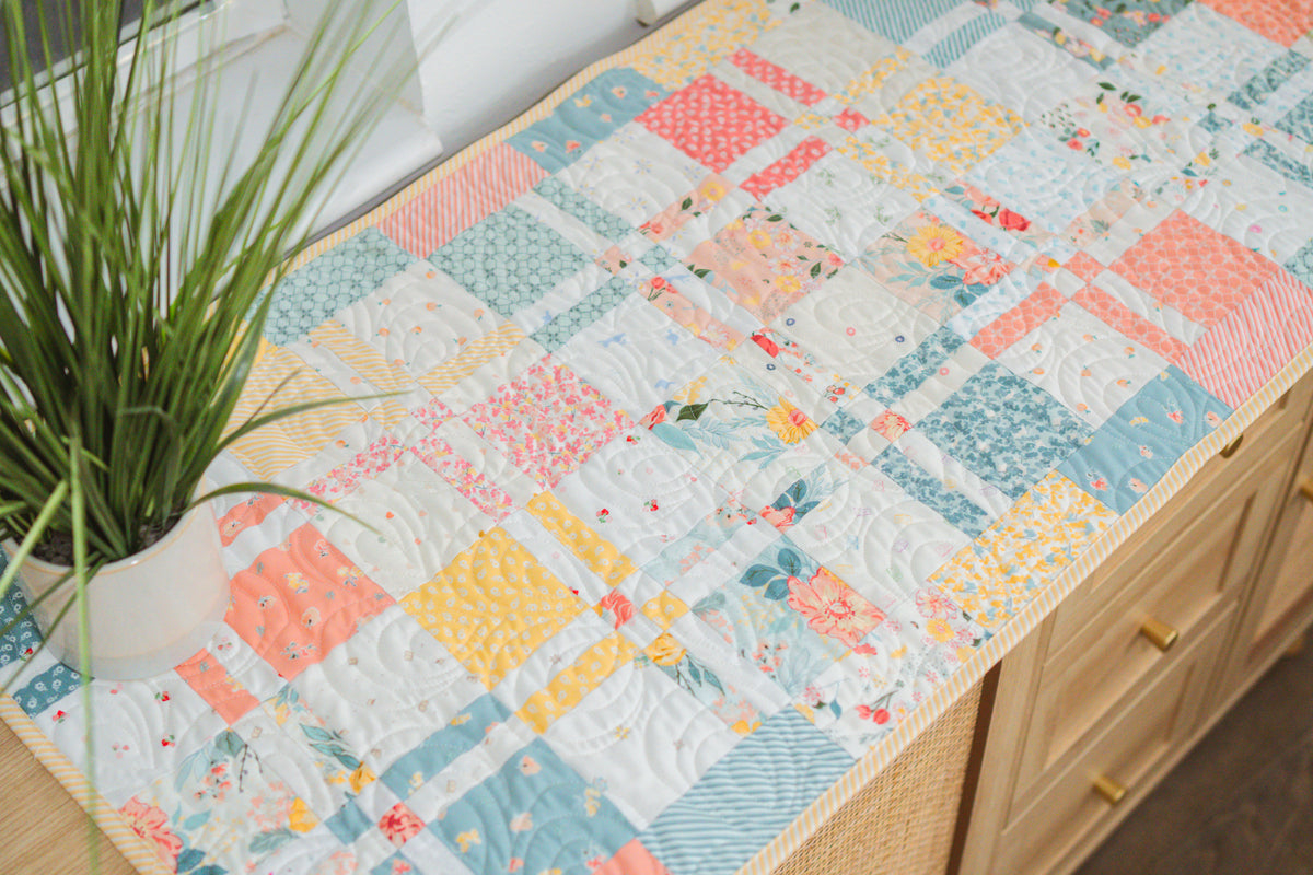 Disappearing 4 Patch Table Runner – My Girlfriend's Quilt Shoppe
