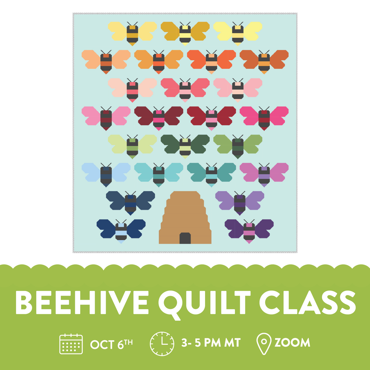 Beehive Quilt Class Online (REPLAY) – My Girlfriend's Quilt Shoppe