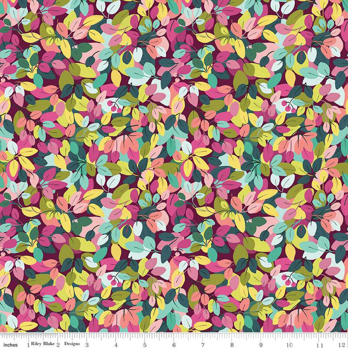 Fragrant Fields Maroon Leaves – My Girlfriend's Quilt Shoppe