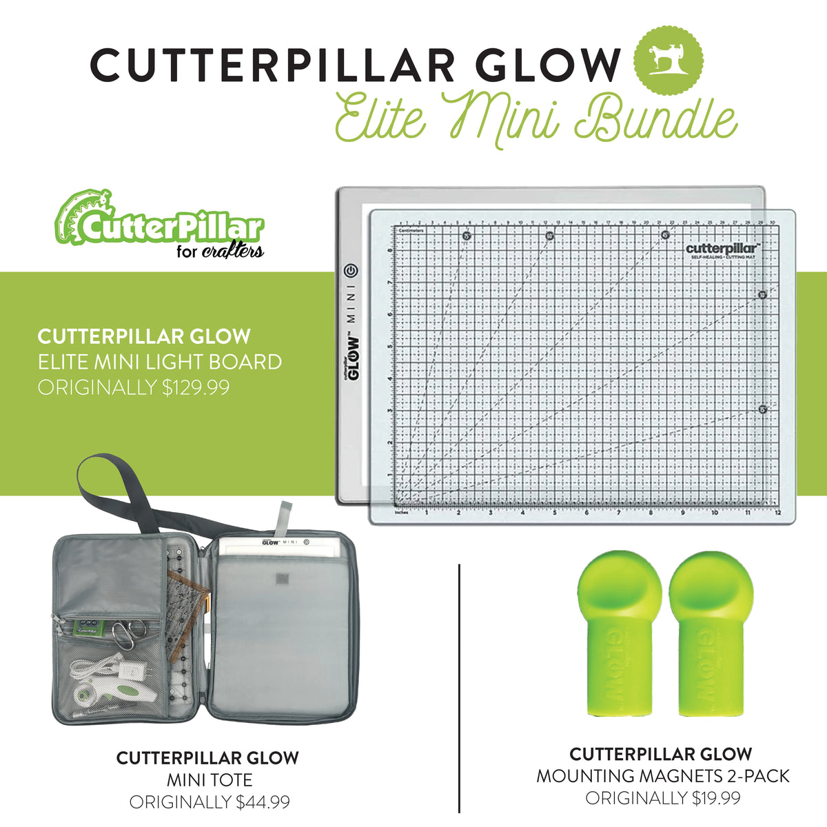 Cutterpillar Glow Elite Mini Bundle – My Girlfriend's Quilt Shoppe