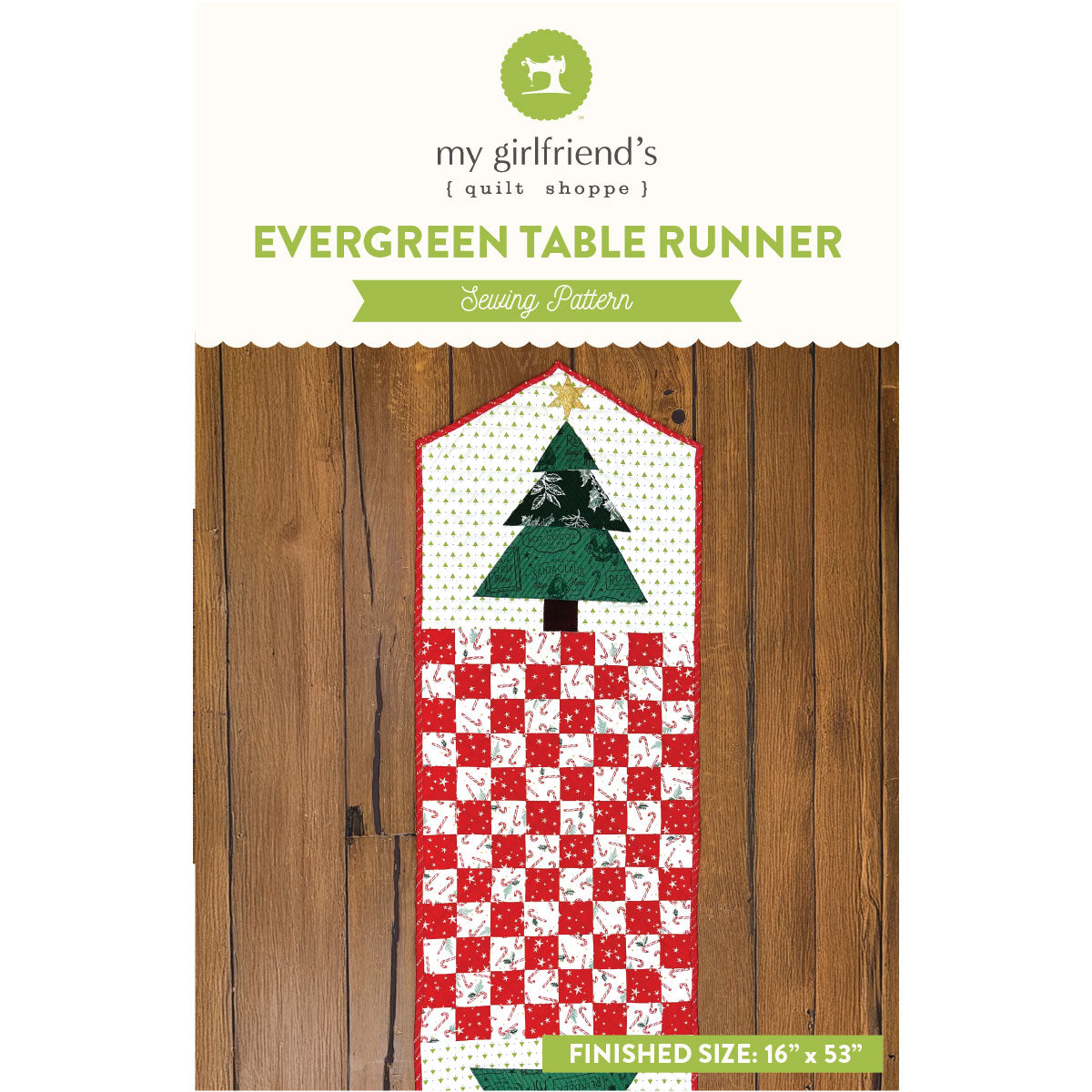 Evergreen Table Runner (Downloadable Pattern) – My Girlfriend's Quilt ...