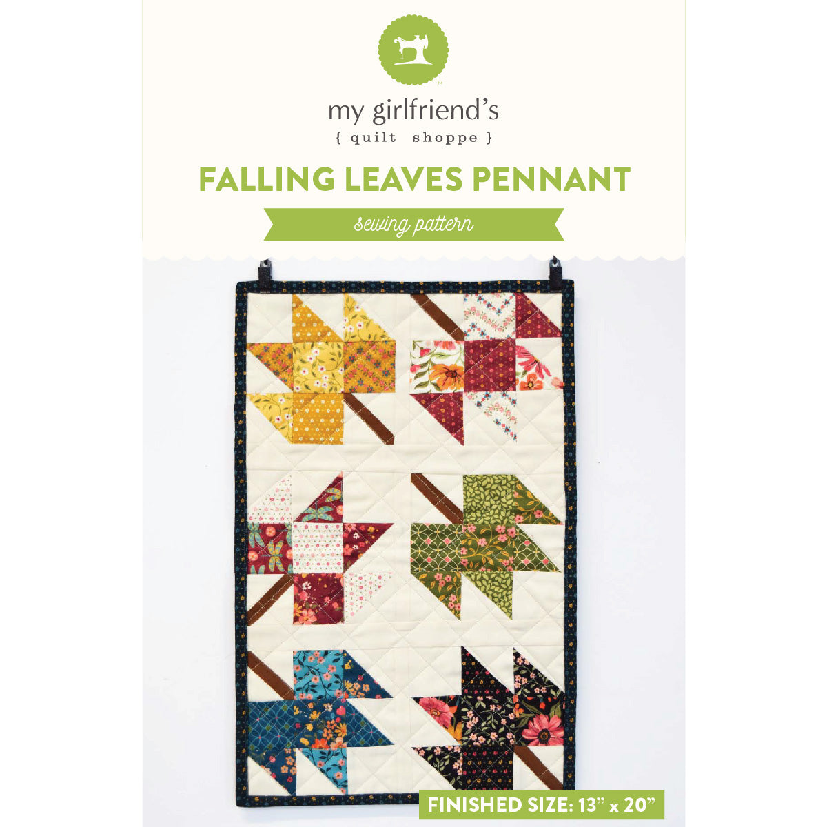 Falling Leaves Pennant (Downloadable Sewing Pattern) – My Girlfriend's ...