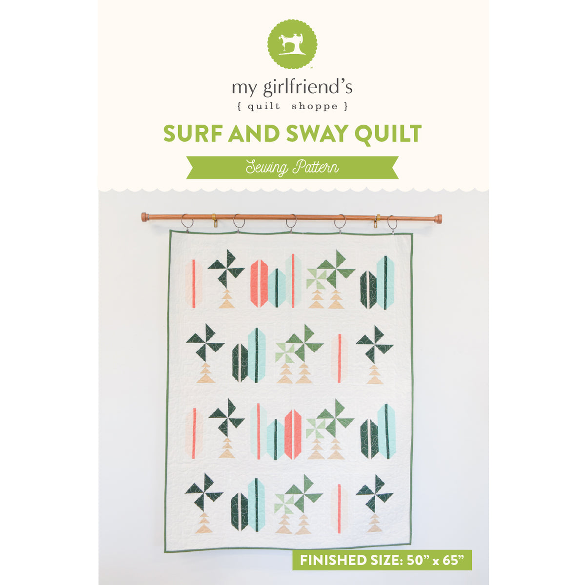 Surf & Sway Quilt (Downloadable Sewing Pattern) – My Girlfriend's Quilt ...