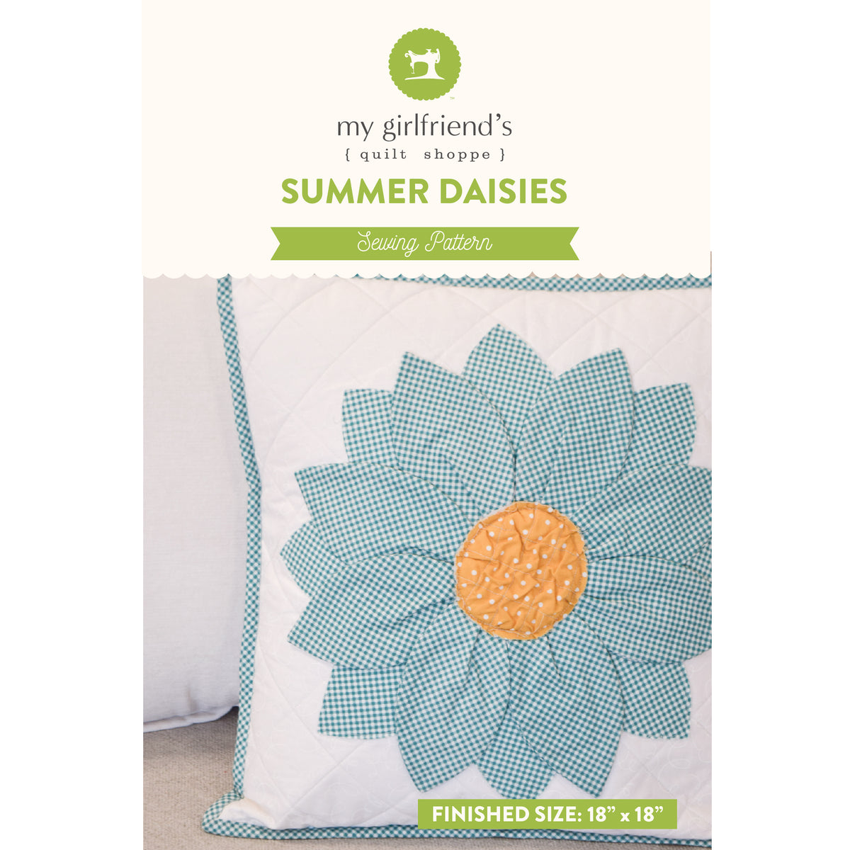 Summer Daisies Pillow (Downloadable Sewing Pattern) – My Girlfriend's ...