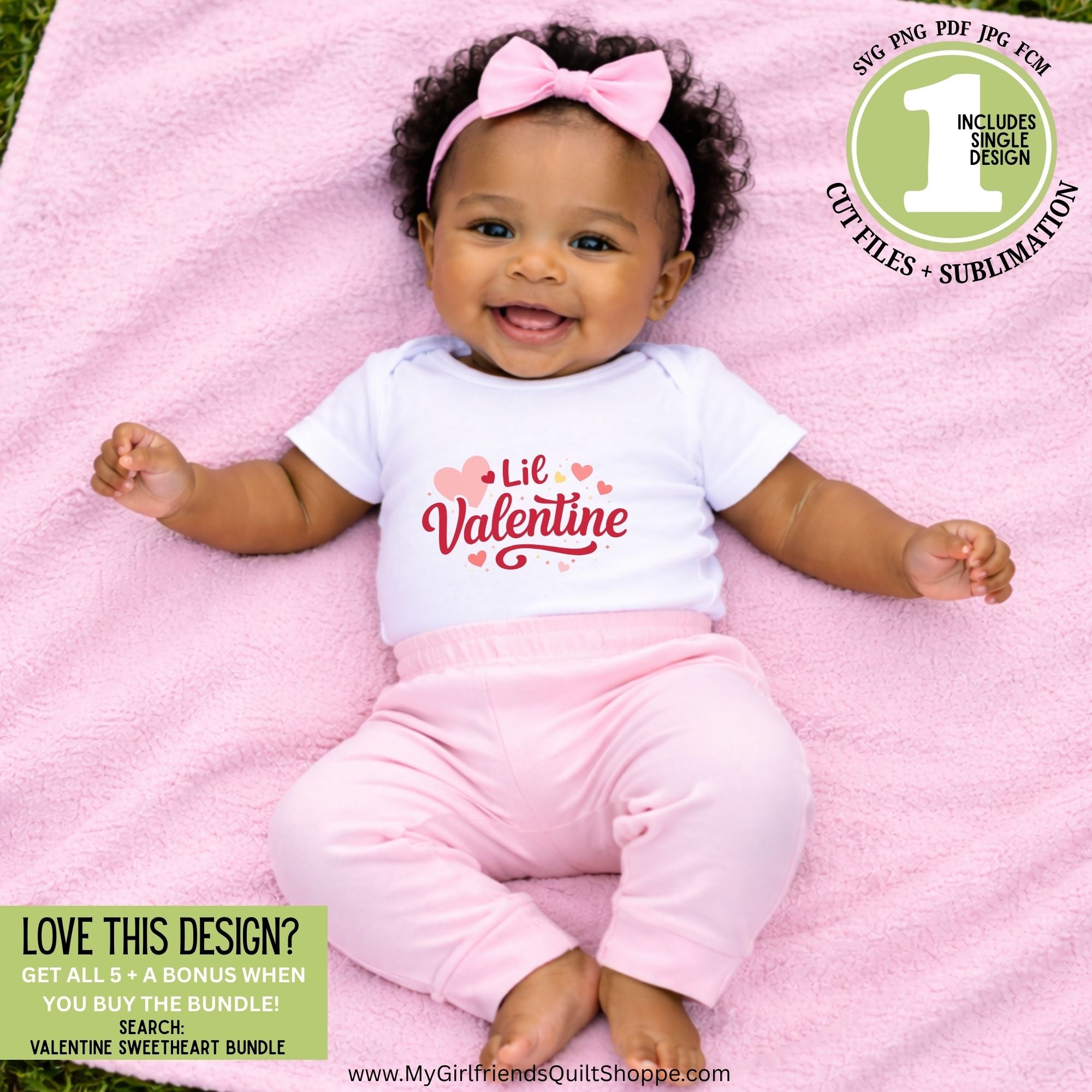 Lil Valentine (Downloadable Sublimation & Cut File Design) – My ...