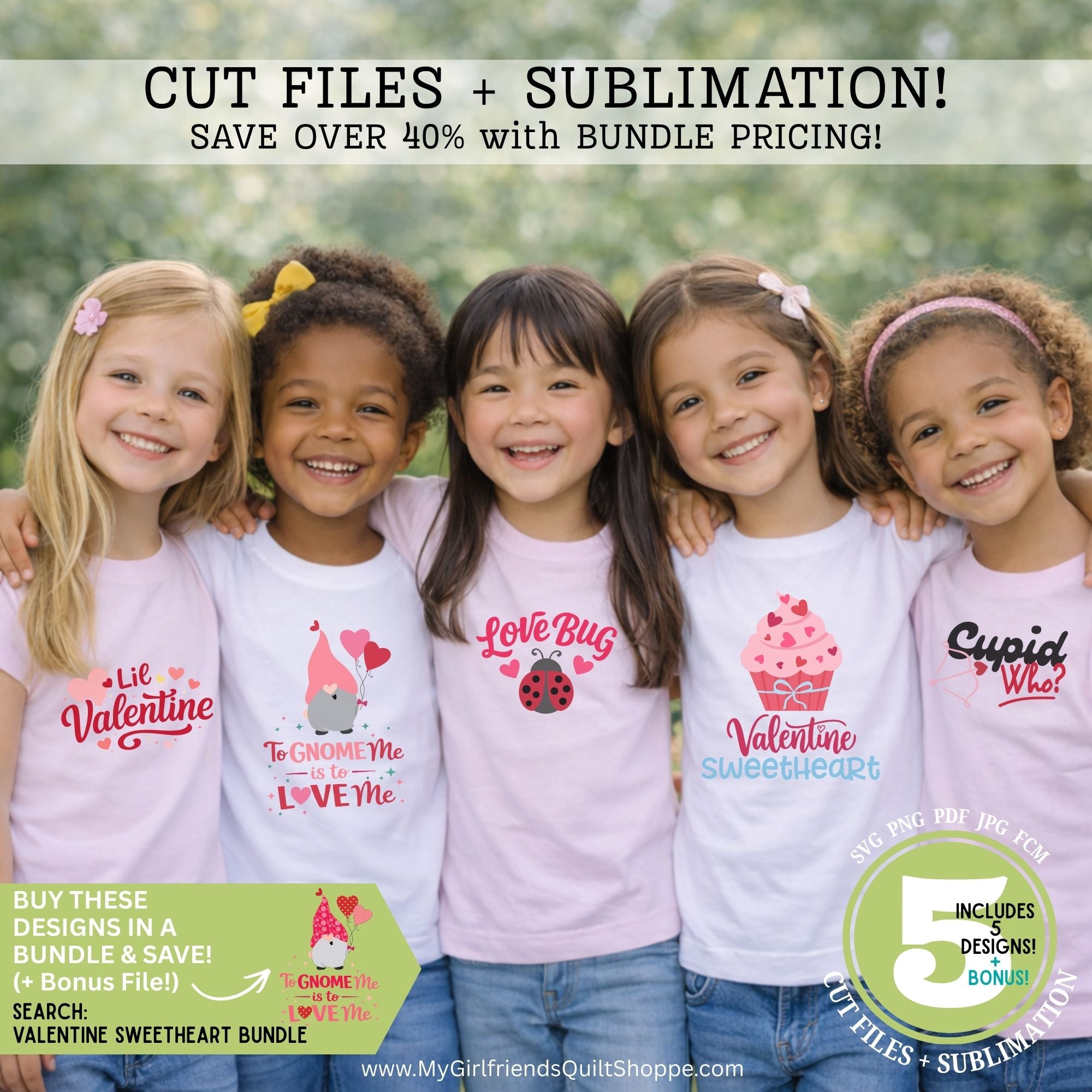 Lil Valentine (Downloadable Sublimation & Cut File Design) – My ...