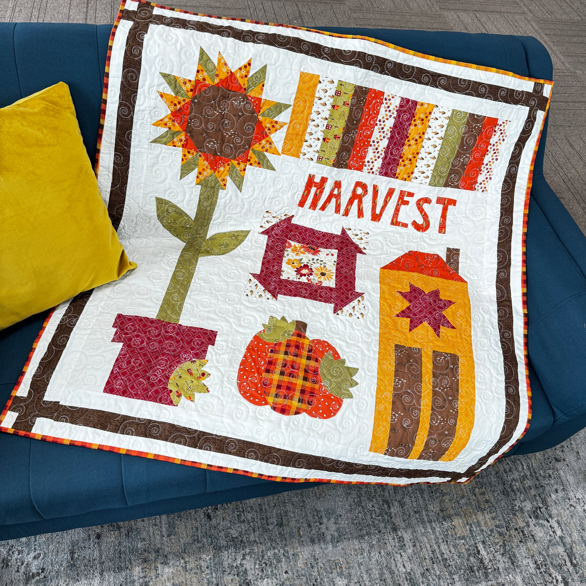 Harvest Fun Wall Hanging (Downloadable Pattern) – My Girlfriend's Quilt ...