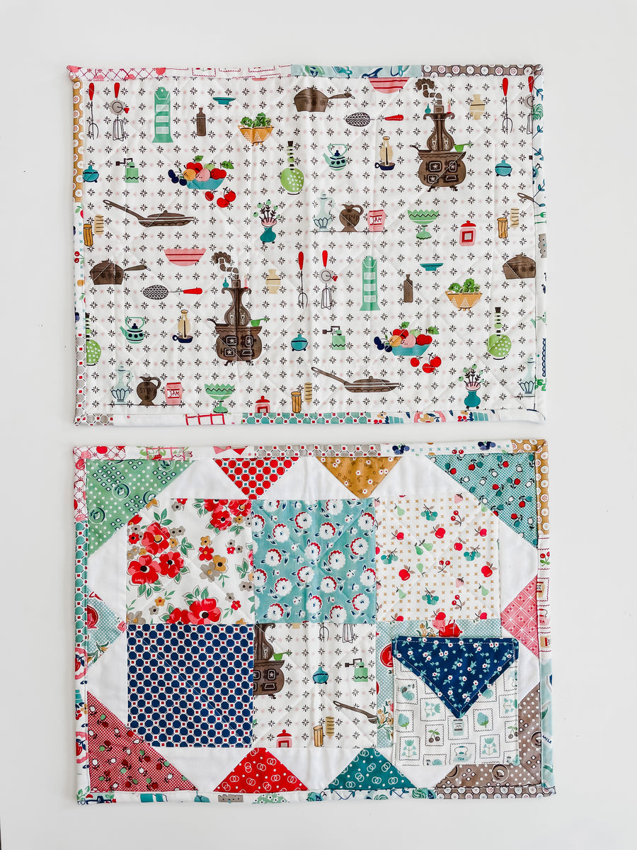 Cookbook Placemat & Bowl Cozy (Downloadable Pattern) – My Girlfriend's ...