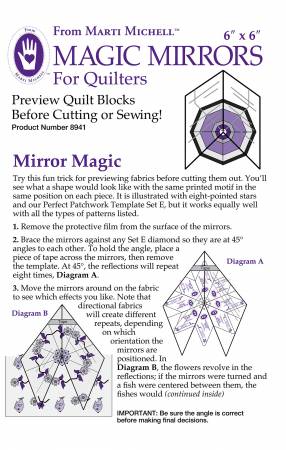 Magic Mirrors for Quilters 6" X 6" – My Girlfriend's Quilt Shoppe