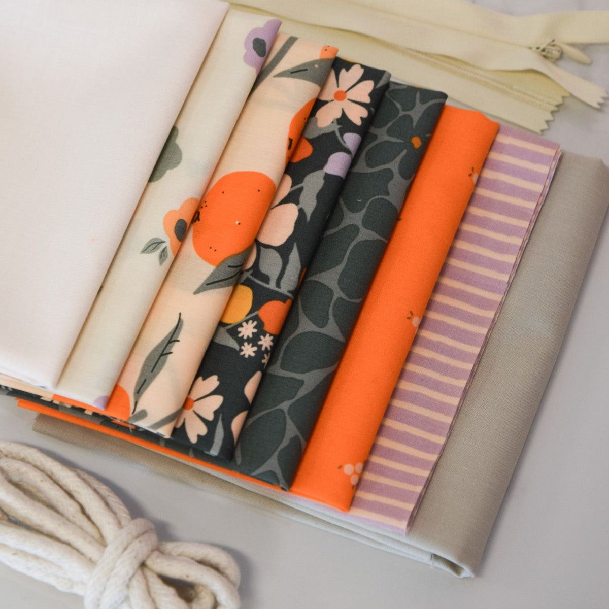 Polly's Puff Pillow Fabric Kit - Tangerine – My Girlfriend's Quilt Shoppe