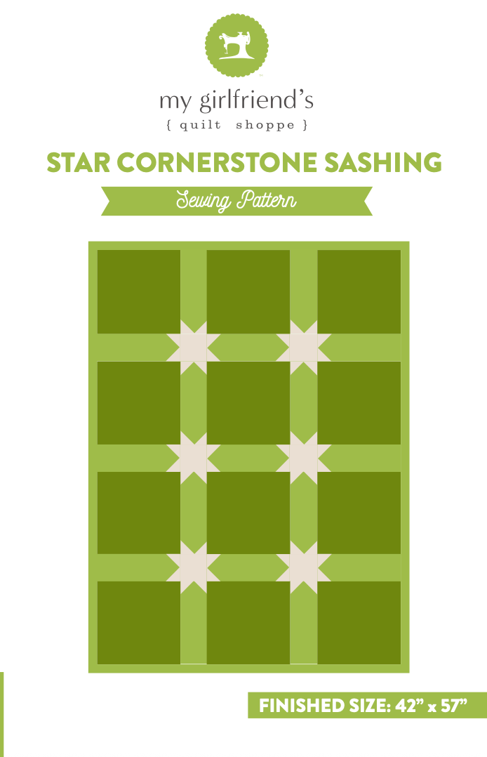 Star Cornerstone Sashing (Downloadable Sewing Pattern) – My Girlfriend ...