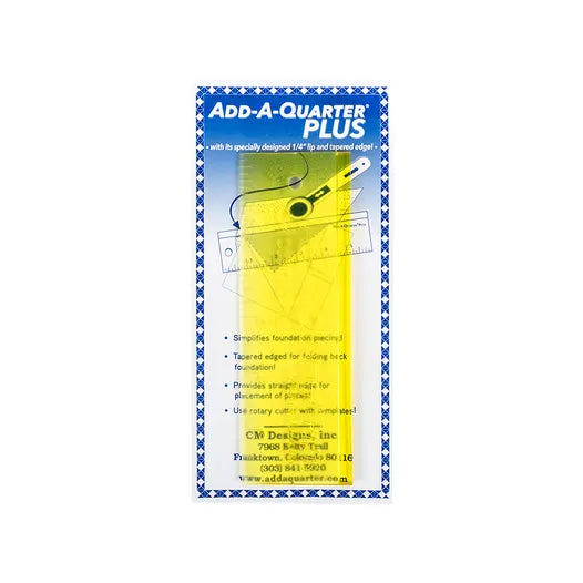 Add-A-Quarter Plus 6 Inch Ruler – My Girlfriend's Quilt Shoppe